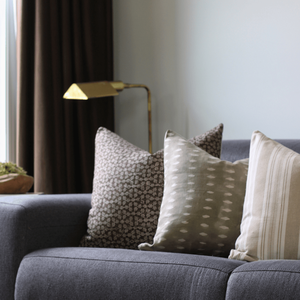 Neville Mocha Pillow Cover | Colin and Finn